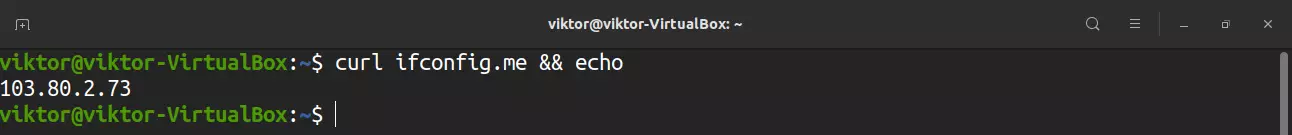 Pezani Public IP kuchokera ku Terminal pa Ubuntu 20.04 8594_11