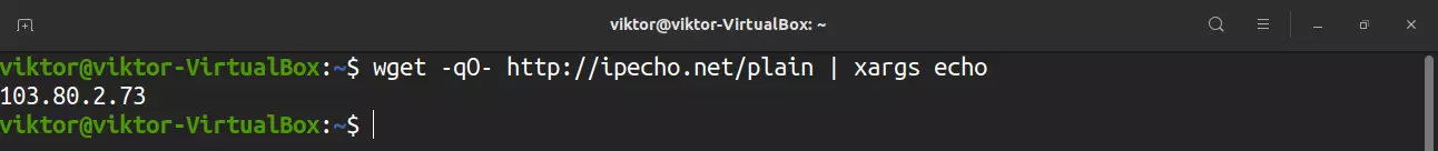 Kumuha ng Public IP mula sa Terminal sa Ubuntu 20.04 8594_5