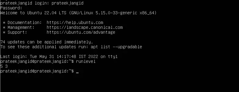 O le a le Runlevel i Linux 85_9