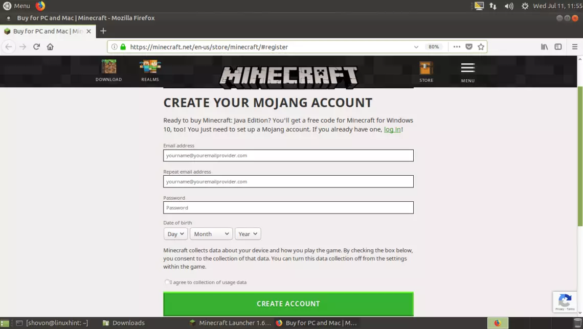 Kako instalirati Minecraft igru na Ubuntu 18.04 LTS 8617_18