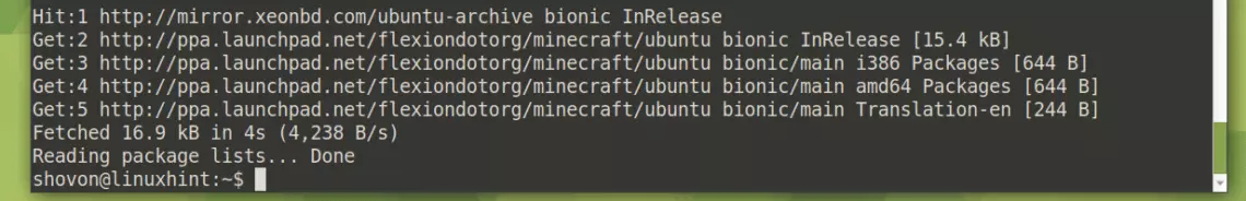 Како да инсталирате игра Minecraft на Ubuntu 18.04 LTS 8617_27