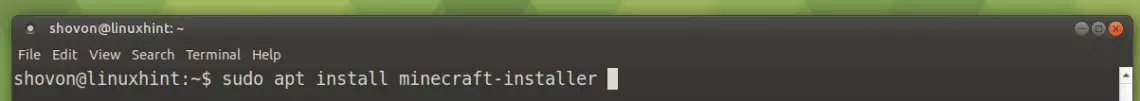 Nola instalatu Minecraft jokoa Ubuntu 18.04 LTS-n 8617_28