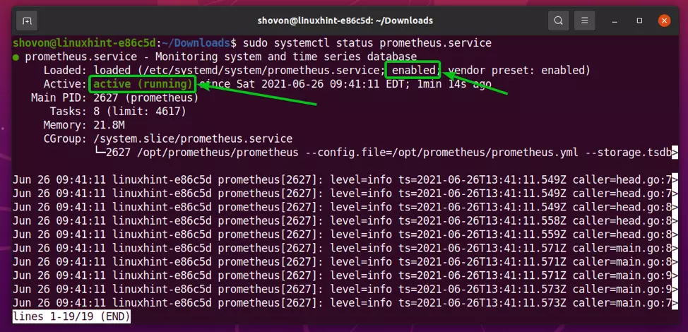 Hoe kinne jo Prometheus ynstalleare op Ubuntu 20.04 LTS? 8621_24