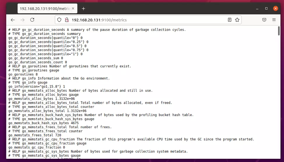 Prometeyni Ubuntu 20.04 LTS-ga qanday o'rnatish mumkin? 8621_48