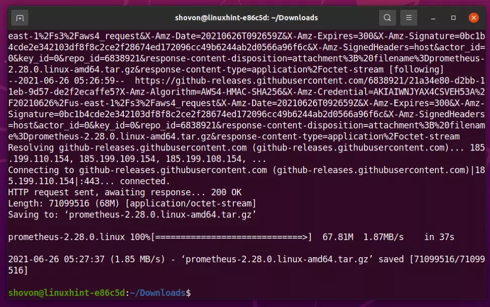 Hoe kinne jo Prometheus ynstalleare op Ubuntu 20.04 LTS? 8621_6