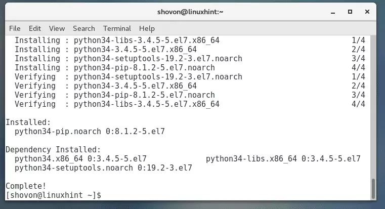 Instalirajte Python PIP na CentOS7 8622_18