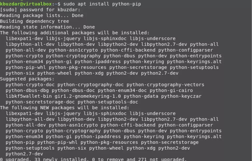 Εγκαταστήστε το Python PIP Debian 10 8624_3