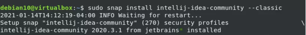 डेबियन में JetBrains IntelliJ कैसे स्थापित करें 8639_3