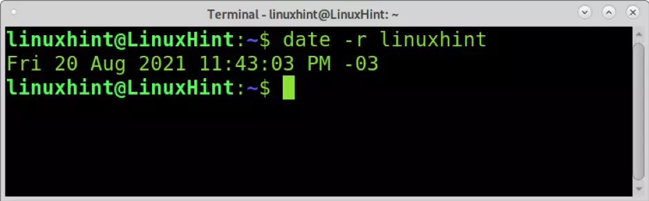 Laatst gewijzigde datum van bestand ophalen in Linux 8646_1