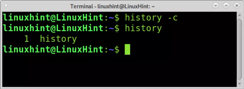 Mbusak riwayat tanpa tilak ing Linux 8653_5