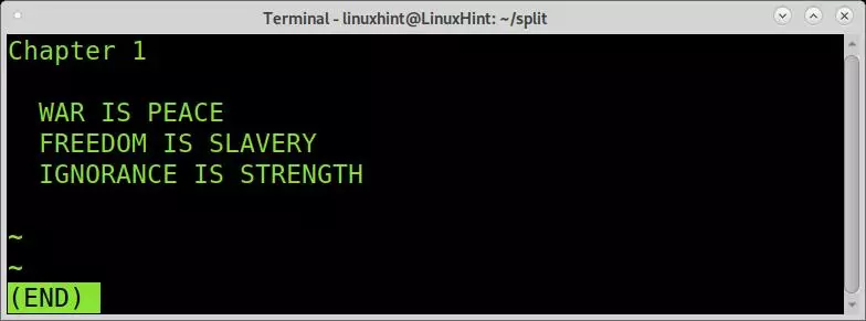 ฉันจะแยกไฟล์ออกเป็นส่วน ๆ ใน Linux . ได้อย่างไร 8655_10