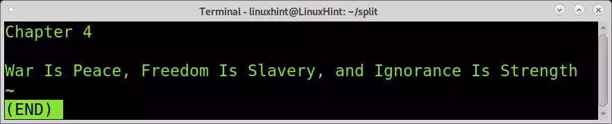 ฉันจะแยกไฟล์ออกเป็นส่วน ๆ ใน Linux . ได้อย่างไร 8655_13