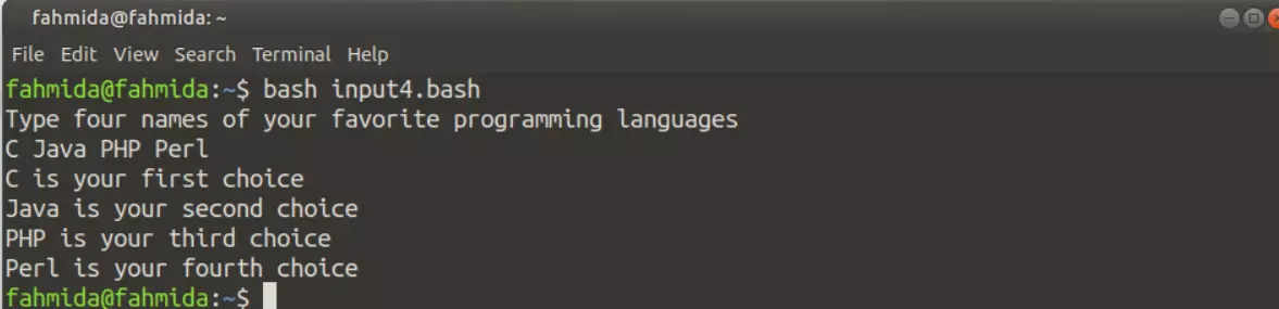 Input sa Gumagamit sa Bash Script 873_4