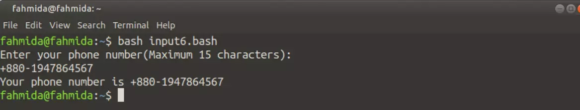 Input sa Gumagamit sa Bash Script 873_6