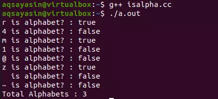 C++ భాషలో isalpha() ఫంక్షన్ని ఎలా ఉపయోగించాలి 8742_11