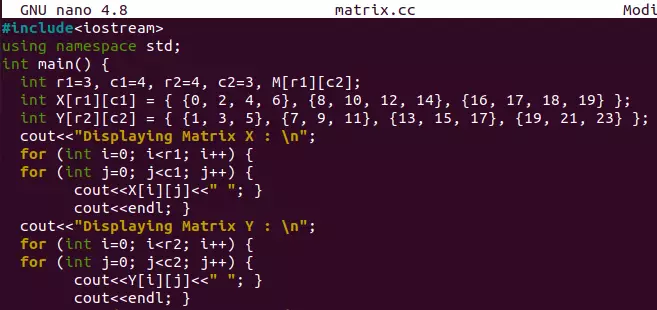 Πολλαπλασιασμός πίνακα C++ 8743_8