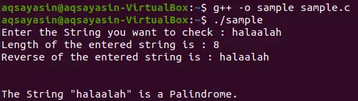 ກວດເບິ່ງ palindrome C ++ 8746_10