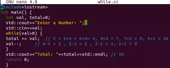 Filwaqt Loop Sum of Numbers C++ 8753_2