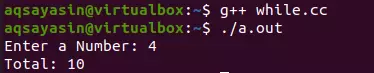 Filwaqt Loop Sum of Numbers C++ 8753_3