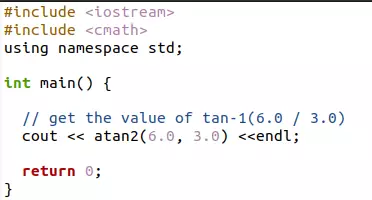C++ atan2 8757_1