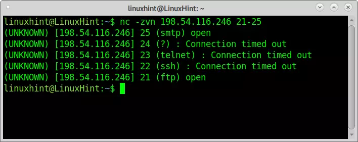 Brug af Netcat til portscanning 8784_4