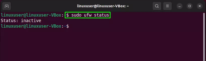 אַוואַנסירטע UFW פירעוואַלל קאַנפיגיעריישאַן אין Ubuntu 22.04 87_3