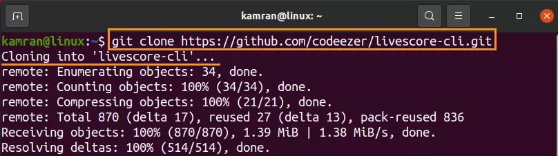 LiveScore-CLI no Ubuntu 20.04: obtenha resultados da Premier League e do futebol 8800_6