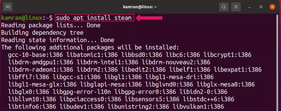 ວິທີການຕິດຕັ້ງ Steam ໃນ Ubuntu 20.04 8803_4