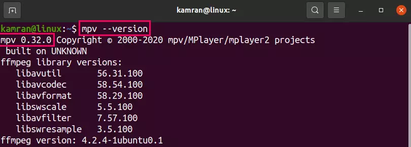 Bii o ṣe le fi MPV Media Player sori Ubuntu 20.04 ati Linux Mint 20? 8805_4