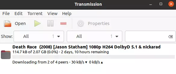 ວິທີການຕິດຕັ້ງ Transmission 3.00 BitTorrent Client ໃນ Ubuntu 20.04 8806_13