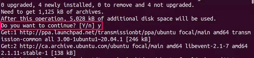 Cómo instalar Transmission 3.00 BitTorrent Client en Ubuntu 20.04 8806_6