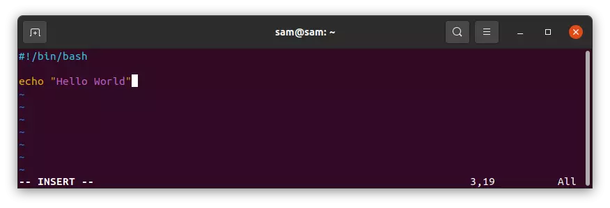 Kiel Krei Simplajn Ŝelajn Skriptojn en Linukso Uzante Vim 880_2