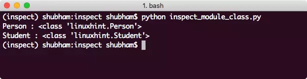 Python inspect module class