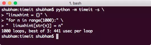 Timing Multi-Linn Code op CLI