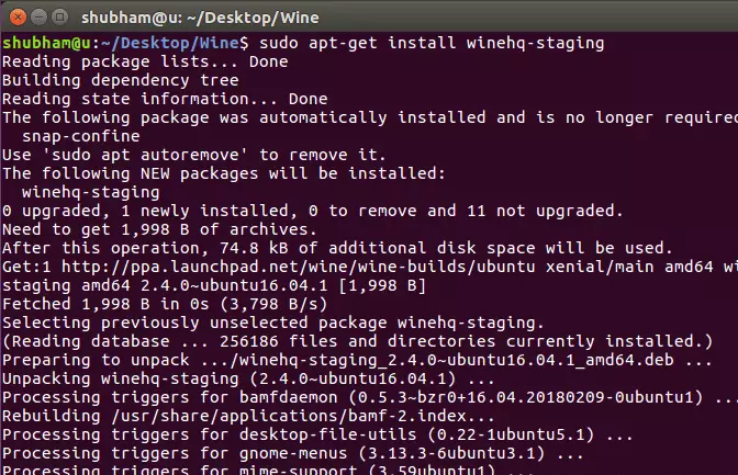 როგორ დააინსტალიროთ Wine 2.6 Ubuntu-ზე 8825_2