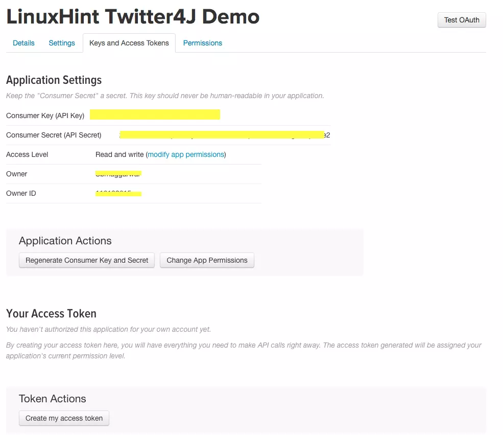 Twitter4J Tutorial 8828_3