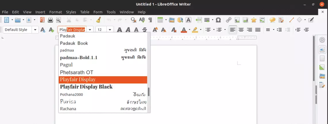 Ubuntu တွင် Fonts ကိုဒေါင်းလုဒ်လုပ်ပြီးထည့်သွင်းပါ။ 8849_14