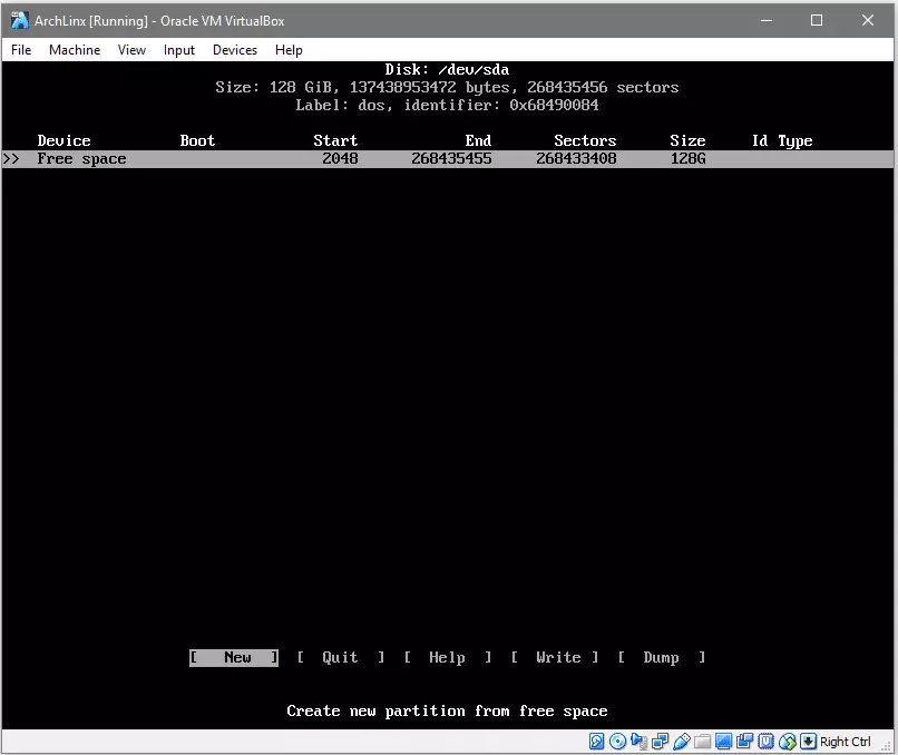 ติดตั้ง Arch Linux ใน VirtualBox 8852_6