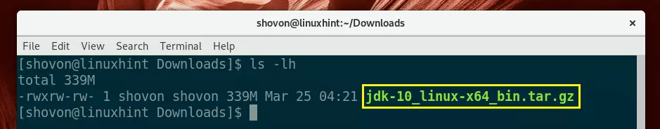 Installéiert Oracle JDK 10 op Arch Linux 8857_21