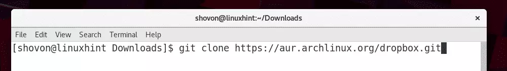 Otu esi etinye DropBox na Arch Linux 8862_7