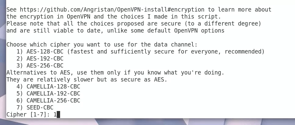 Asenna ja määritä OpenVPN-palvelin Arch Linuxiin 8869_18
