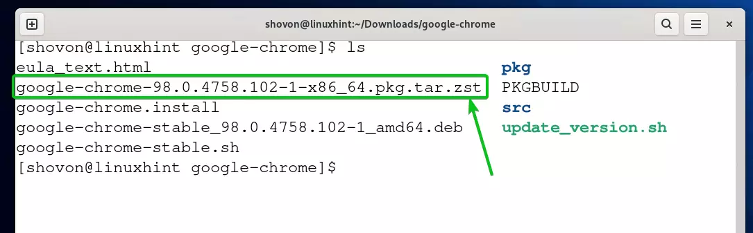 Faʻapipiʻi Google Chrome ile Arch Linux 8870_20