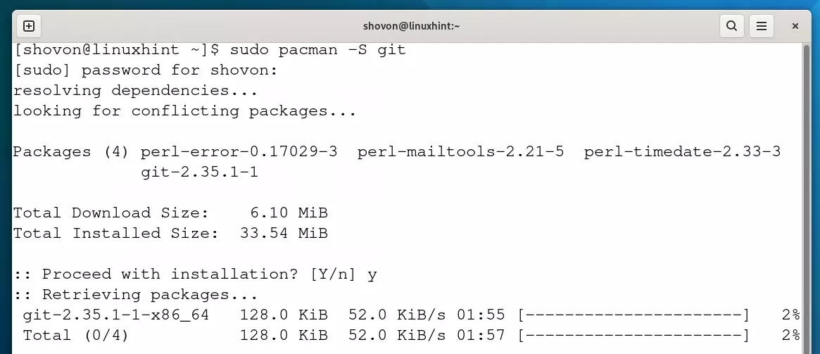 Faʻapipiʻi Google Chrome ile Arch Linux 8870_3