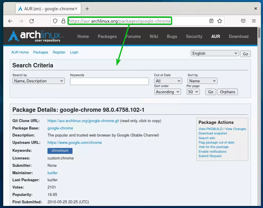 Arch Linuxలో Google Chromeను ఇన్స్టాల్ చేయండి 8870_5