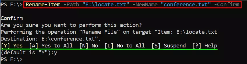 በPowerShell ውስጥ ፋይልን እንዴት እንደገና መሰየም እንደሚቻል 8875_4