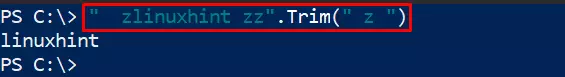 របៀបប្រើវិធីសាស្ត្រ PowerShell Trim 8884_4