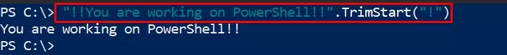 Kouman pou itilize metòd PowerShell Trim 8884_7