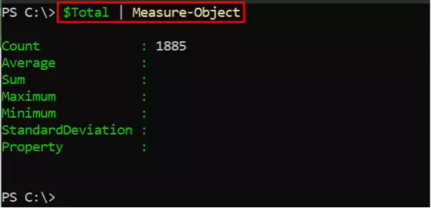 PowerShell počítá s Measure-Object 8891_5