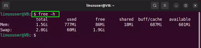 როგორ დავამატოთ Swap Space Ubuntu 22.04-ზე 88_11