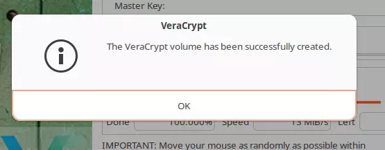 Kako instalirati i koristiti veracrypt na Ubuntu 22.04 8902_20